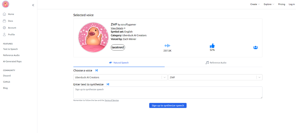 Uberduck Reviews - 2025